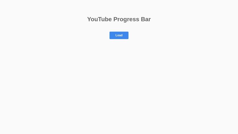 YouTube progress bar
