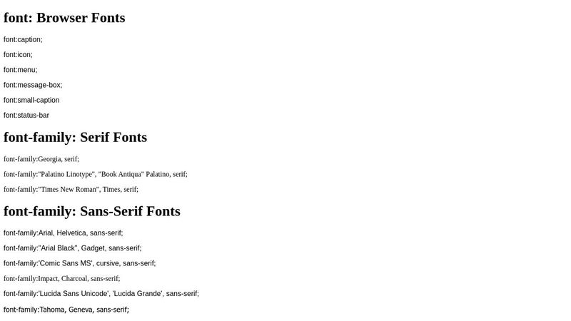 font-family