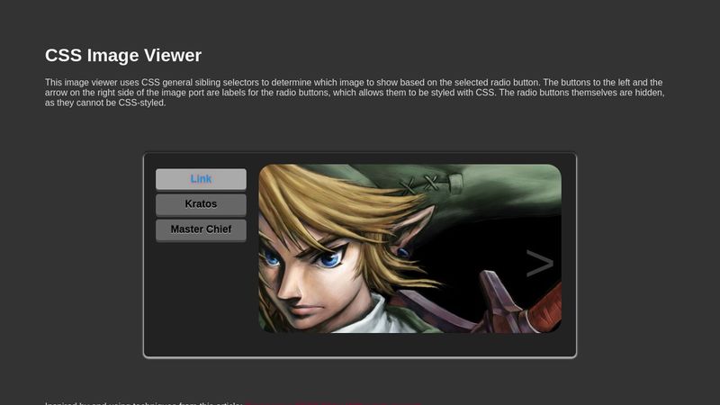 CSS-Only Image Viewer