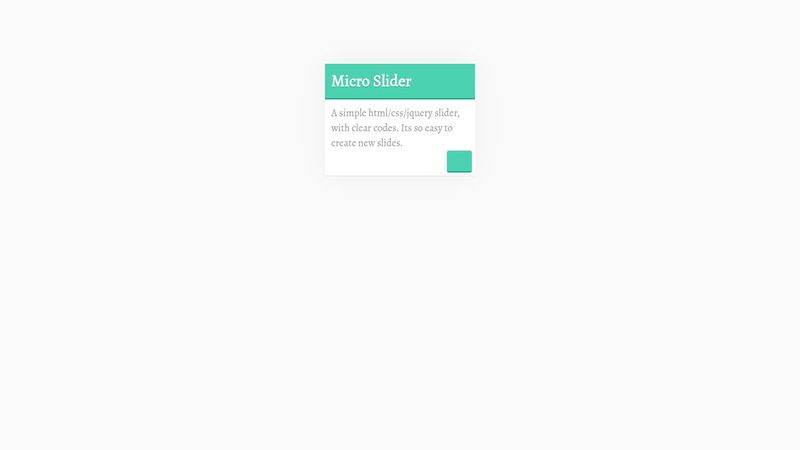 Micro slider.