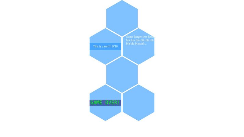 Hexagonal patten with CSS (SO)