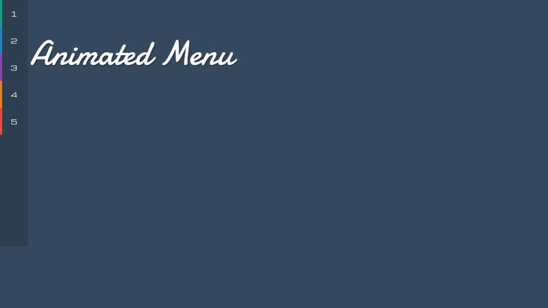 Animated Menu