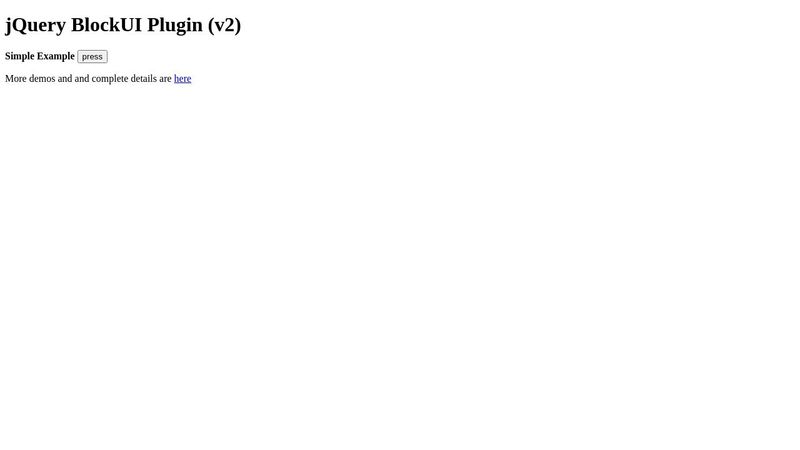 Jquery Blockui Plugin V2 