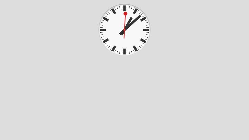Pure CSS3 iPad Clock