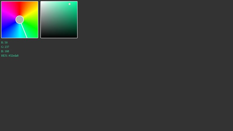 Pure CSS & JS color picker