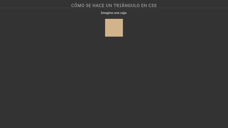 Animation to Explain CSS Triangles