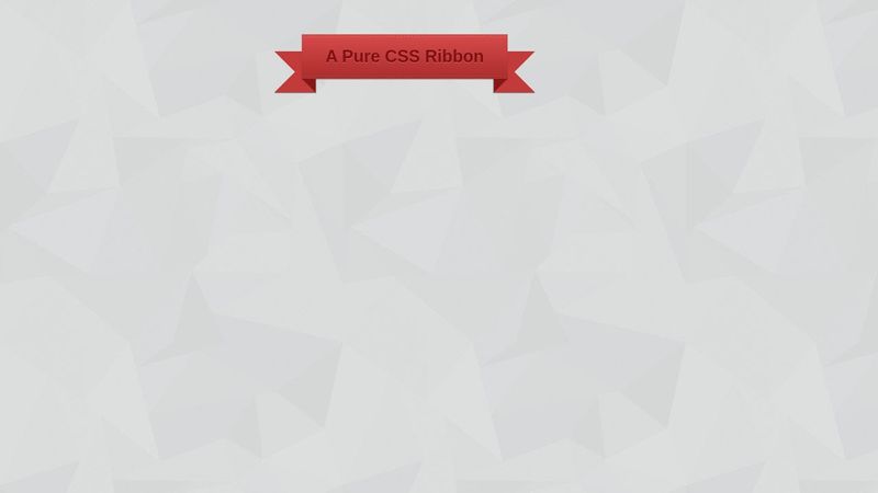 Pure CSS Ribbon