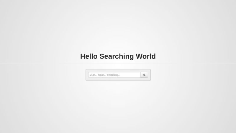 Simple search form