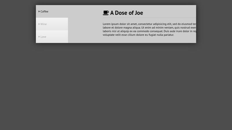 Tabbed Slides (CSS3 & JQuery)