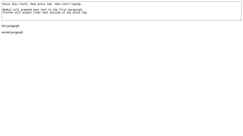 Firefox contenteditable input cursor position bug