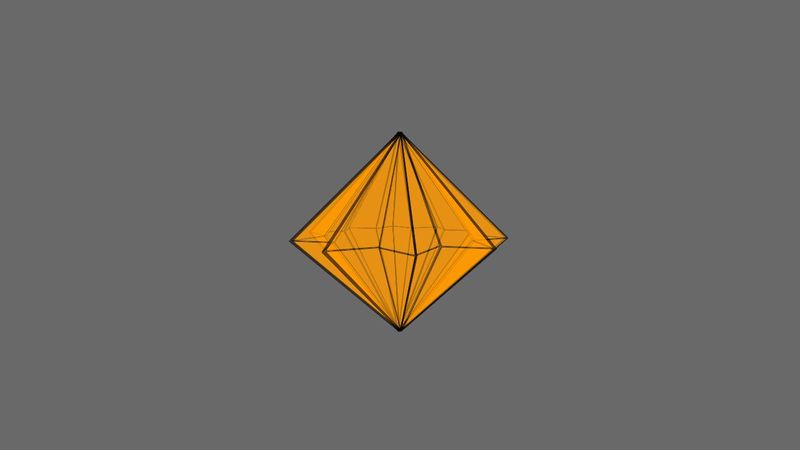Pure CSS double star-shaped pyramid
