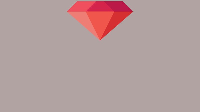 Pure CSS Ruby Illustration