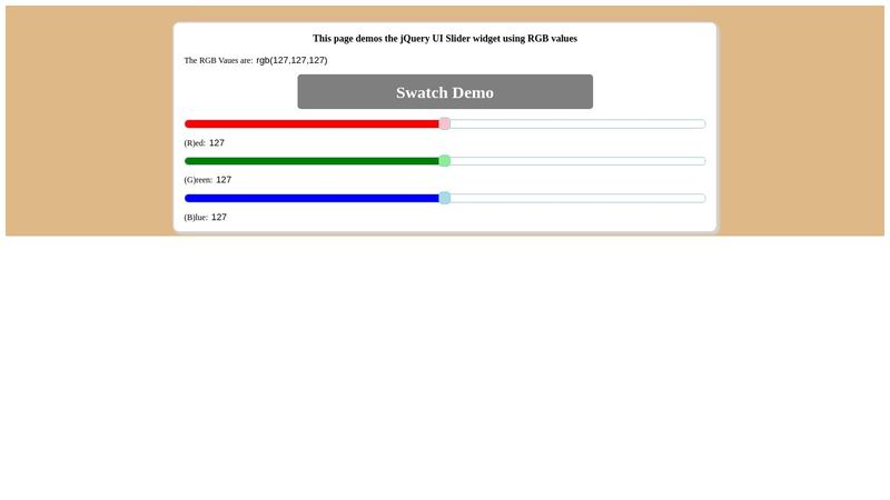 jQuery UI Slider Example