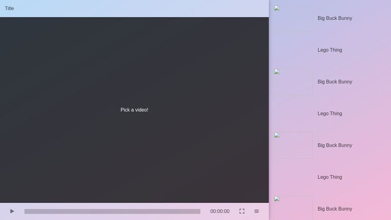Responsive HTML5 Video Player