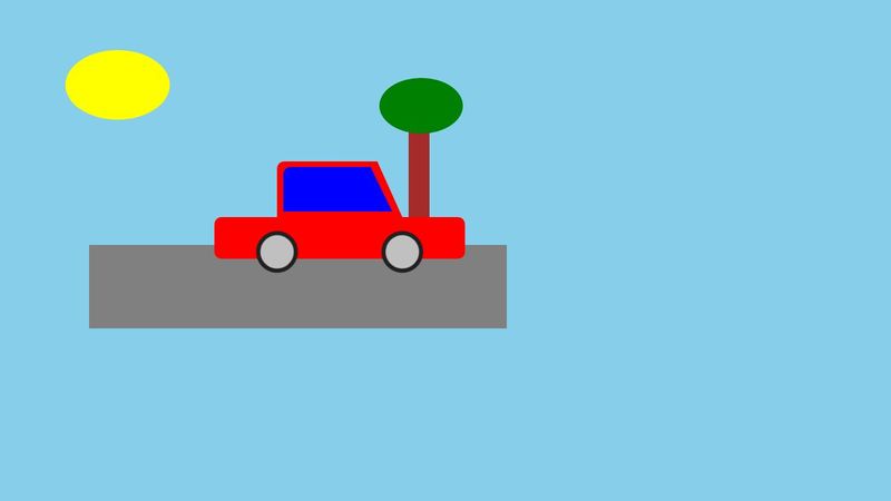 Car moving Full CSS Image