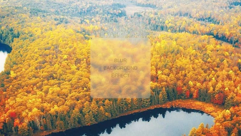 CSS Blur Background Effect