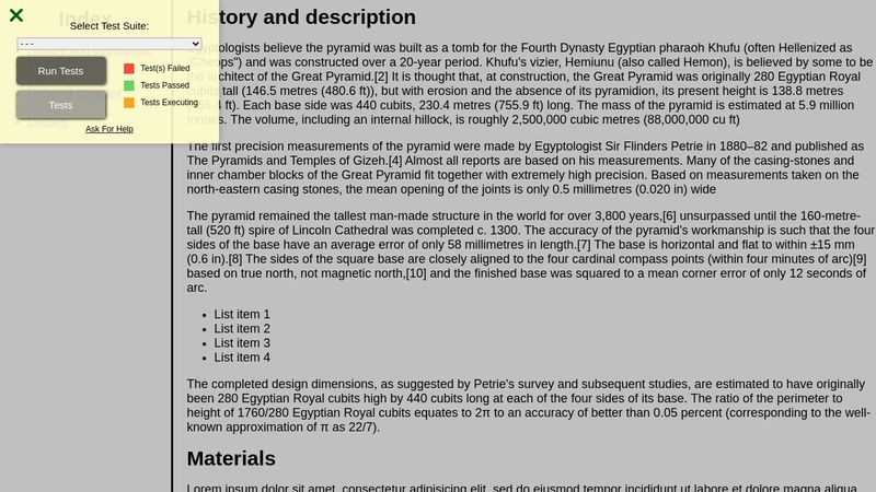 Build a Technical Documentation Page