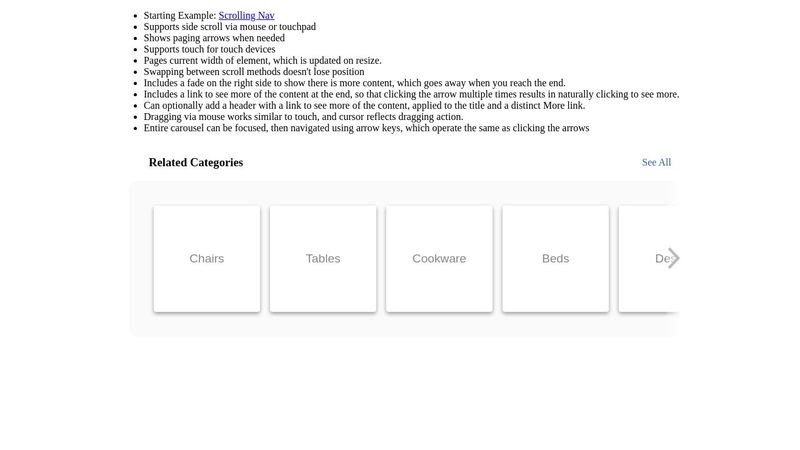 Horizontal Product Scroller
