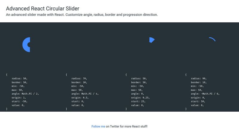 Advanced React Circular Slider