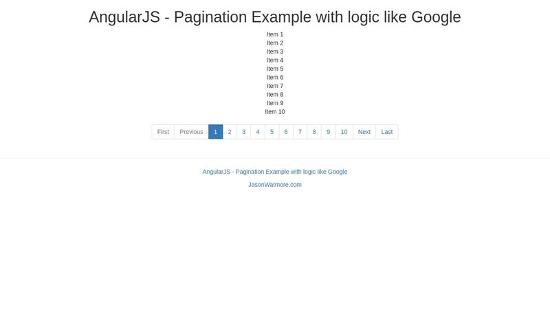 AngularJS - Pagination Example with logic like Google