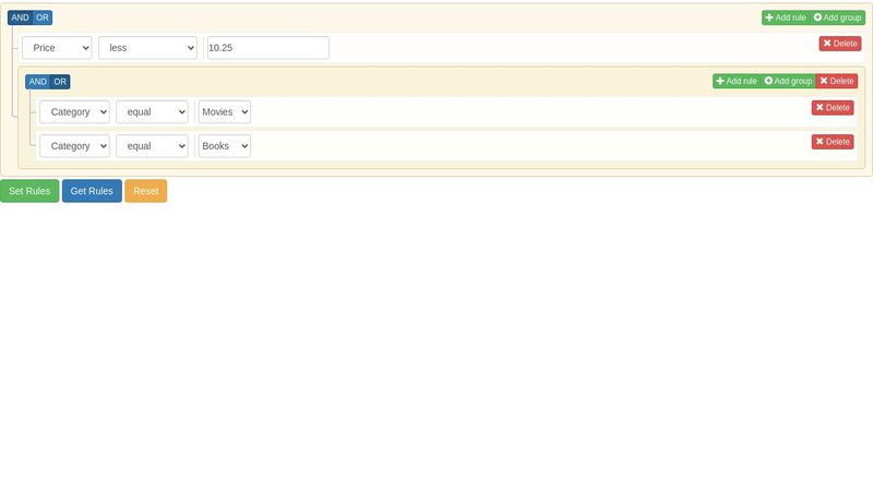 jQuery Query Builder