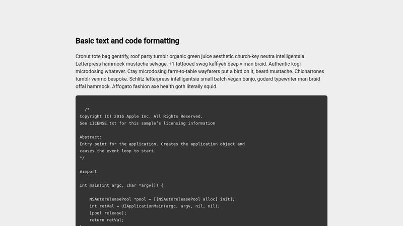 code blog post template
