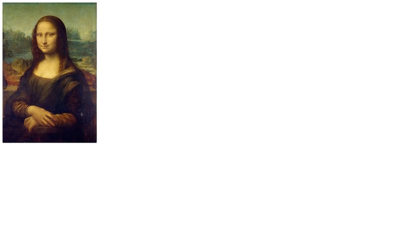 Mona Lisa in CSS with a single div