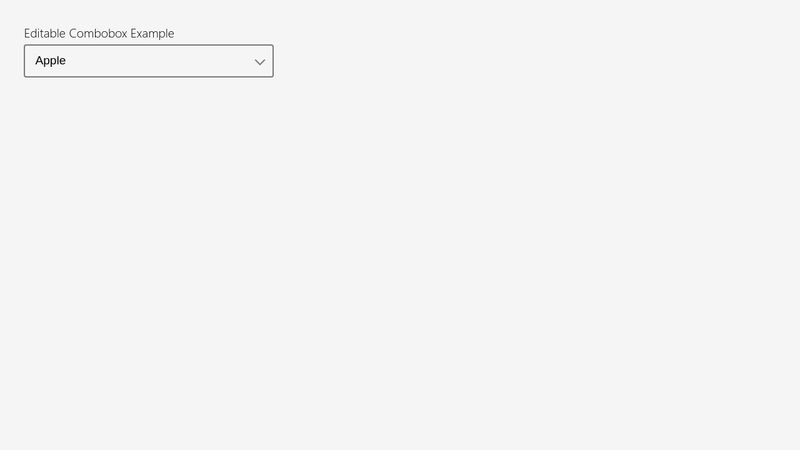 Combobox dropdown with input