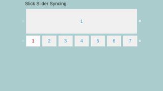 Slick Slider Syncing