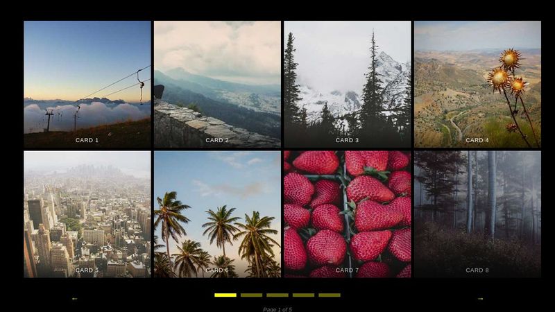 Card Pagination With Html Css Js