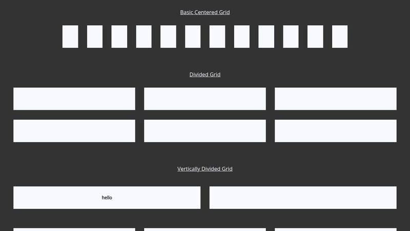 Testing Semantic UI Grid