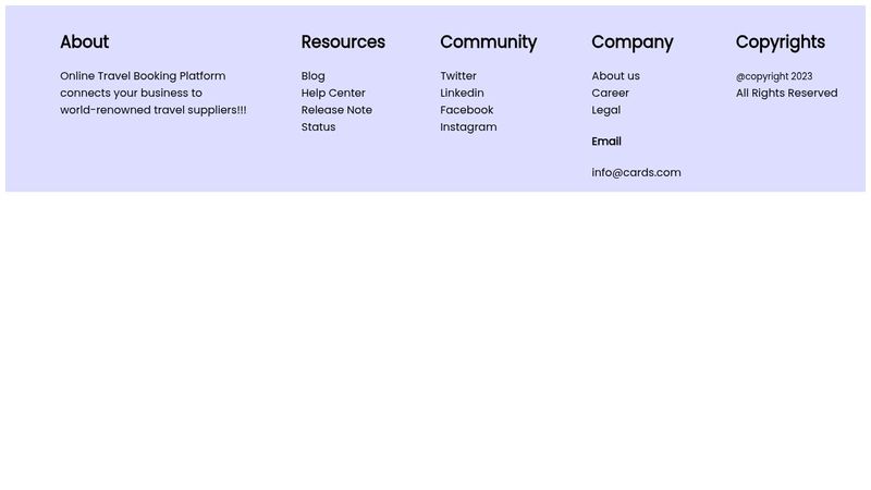 Simple Footer Using Flex Html Css Flexcodingwithssrsivasundararajcoding With Ssr 5415