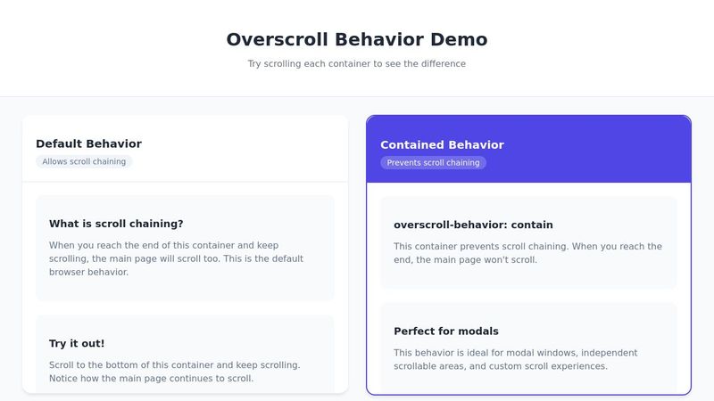 24. Overscroll Behavior