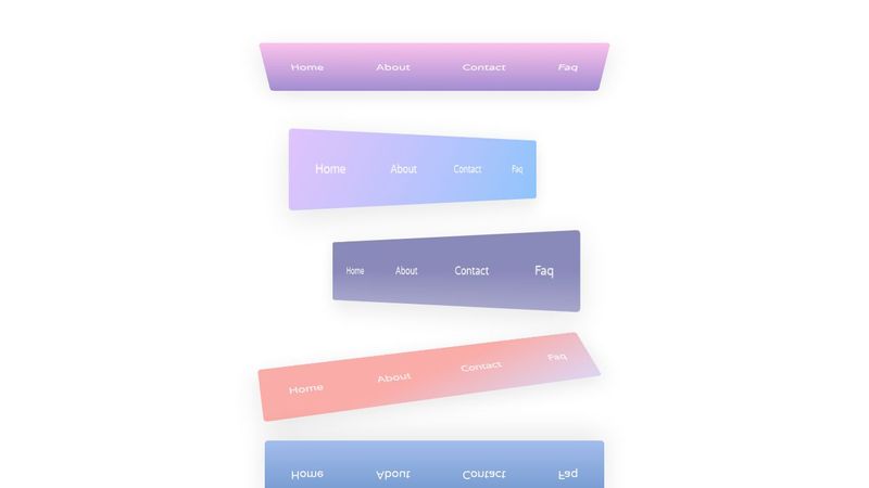 CSS only Perspective Menus