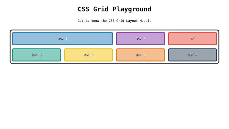 CSS GRID | PLAYGROUND