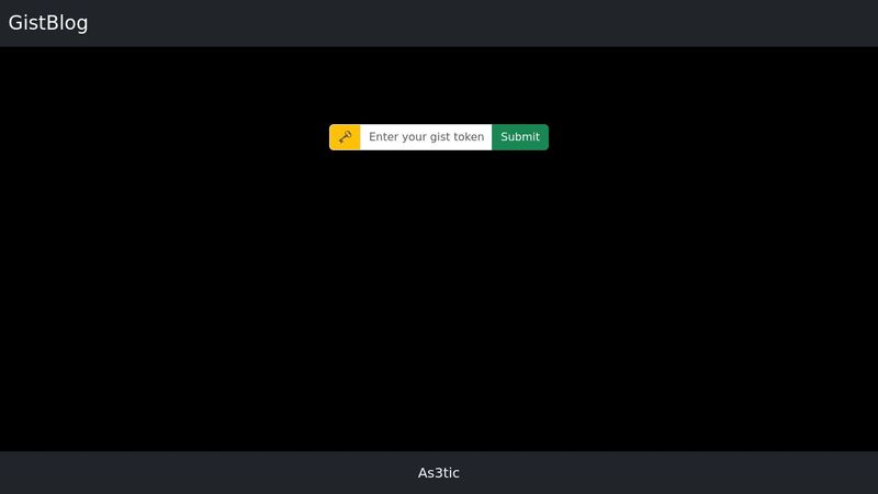 Gist token accept page
