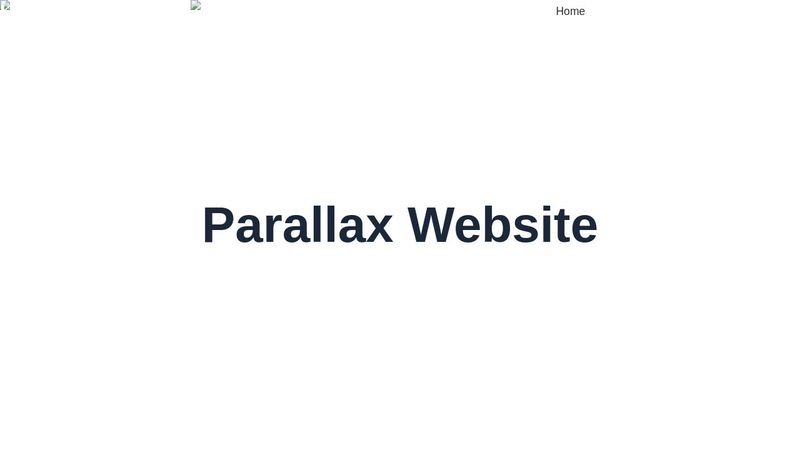 parallax scrolling website