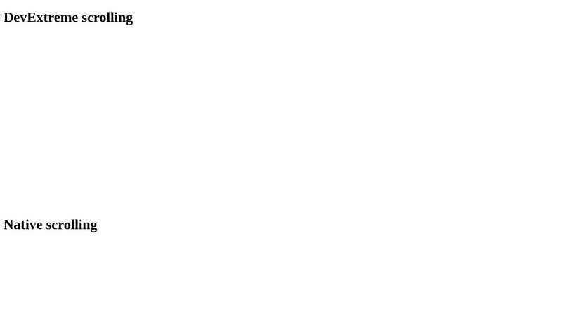 Overview - DevExtreme Scroll View
