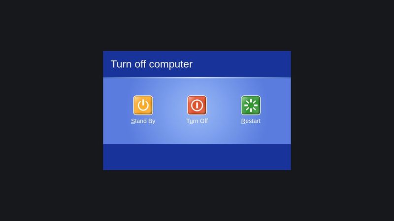 Animated Windows XP Shutdown Icons