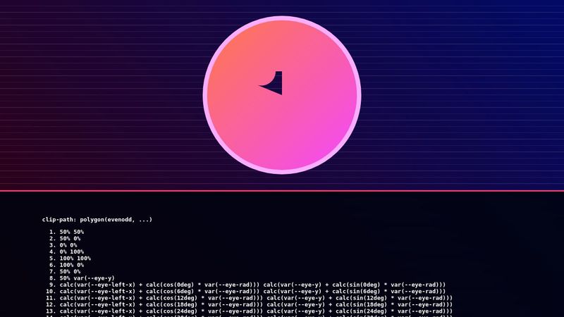 Curved Cutouts with Clip Paths & CSS Trig Functions
