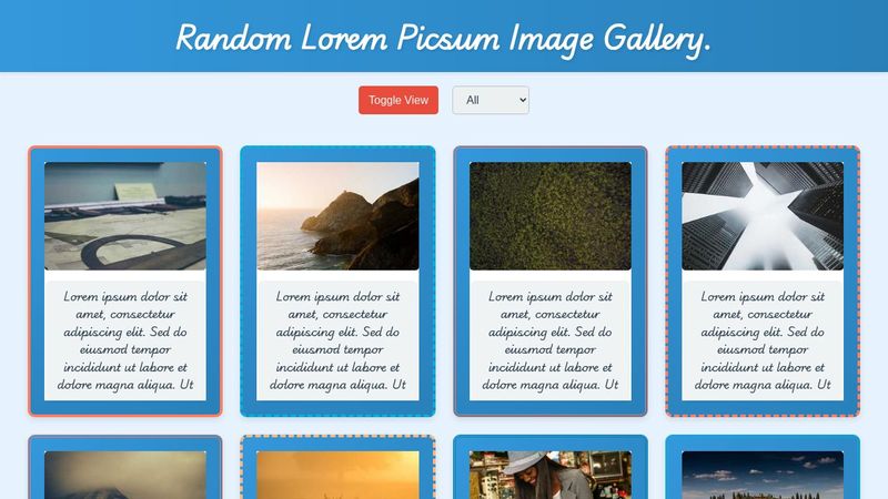 Random Lorem Picsum Image Gallery