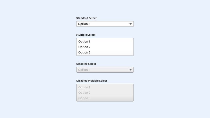 Custom Select Field Styling with Only CSS