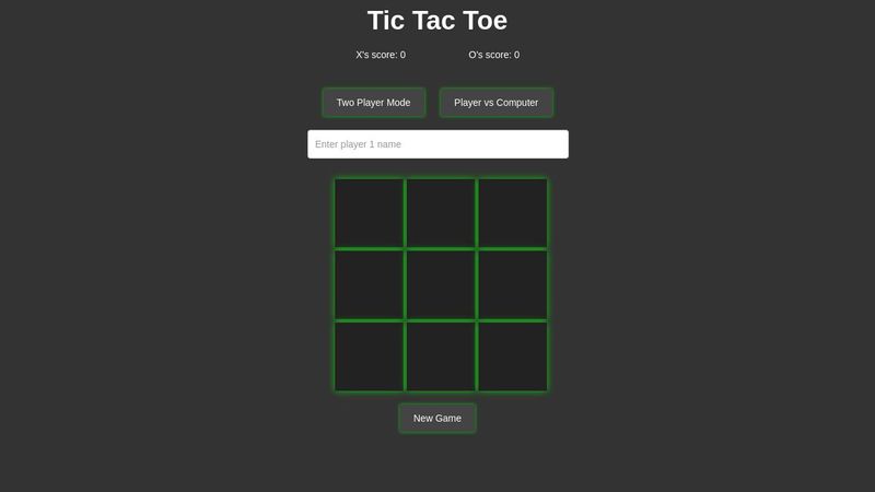 Tic Tac Toe JS