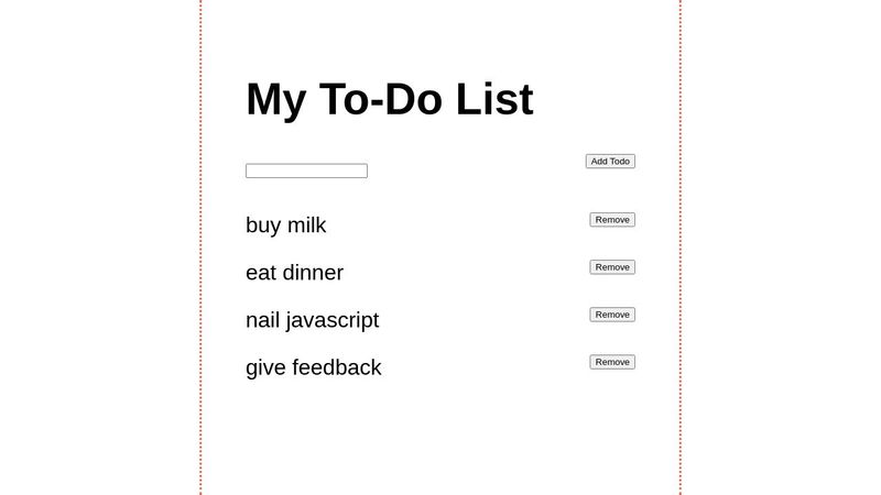To do list simple version