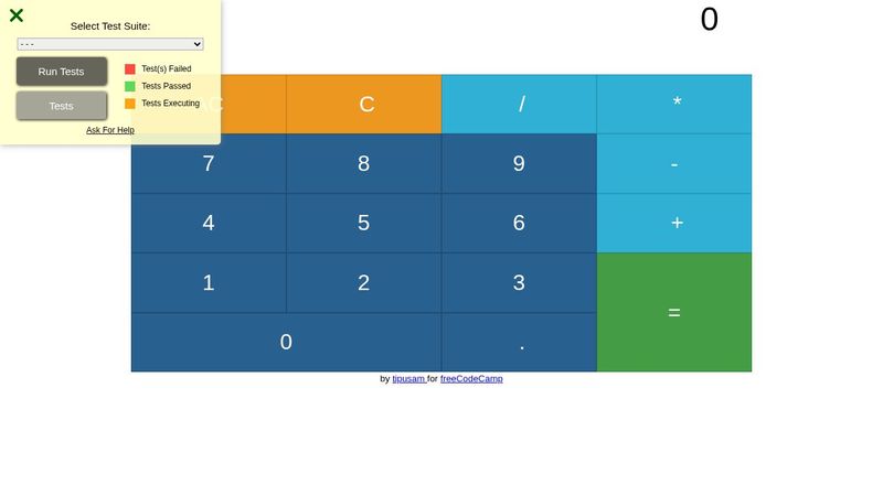 Front End Libraries Projects - Build a JavaScript Calculator