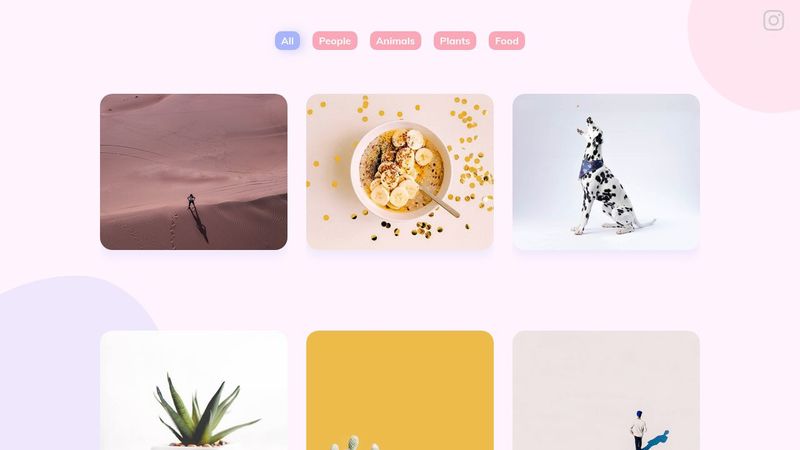 ReactJs Filter gallery