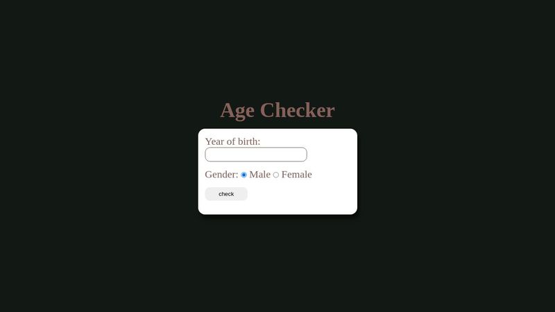 Age Checker