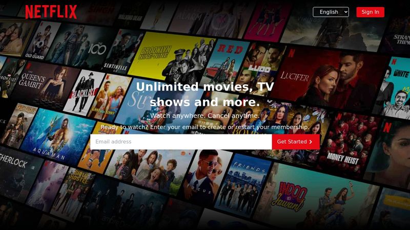 netflix landingpage clone using tailwindcss