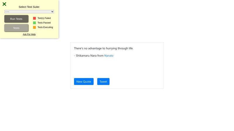 freeCodeCamp: Build a Random Quote Machine