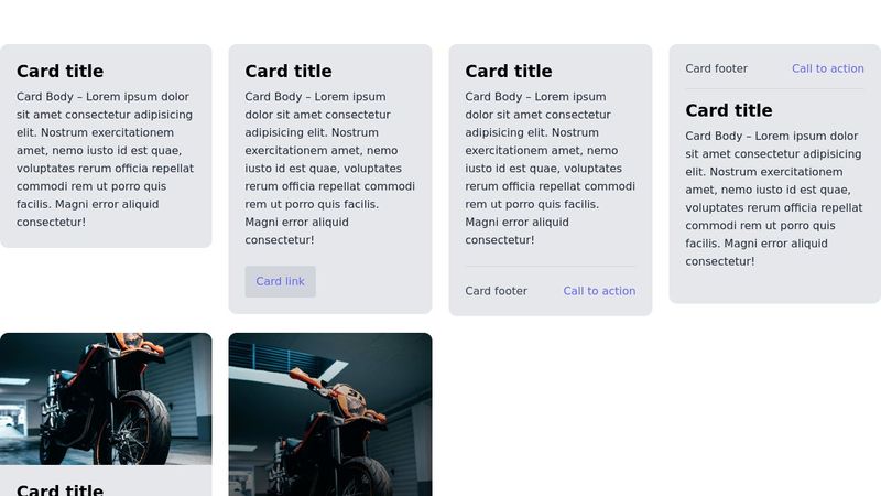 Tailwind CSS - Cards